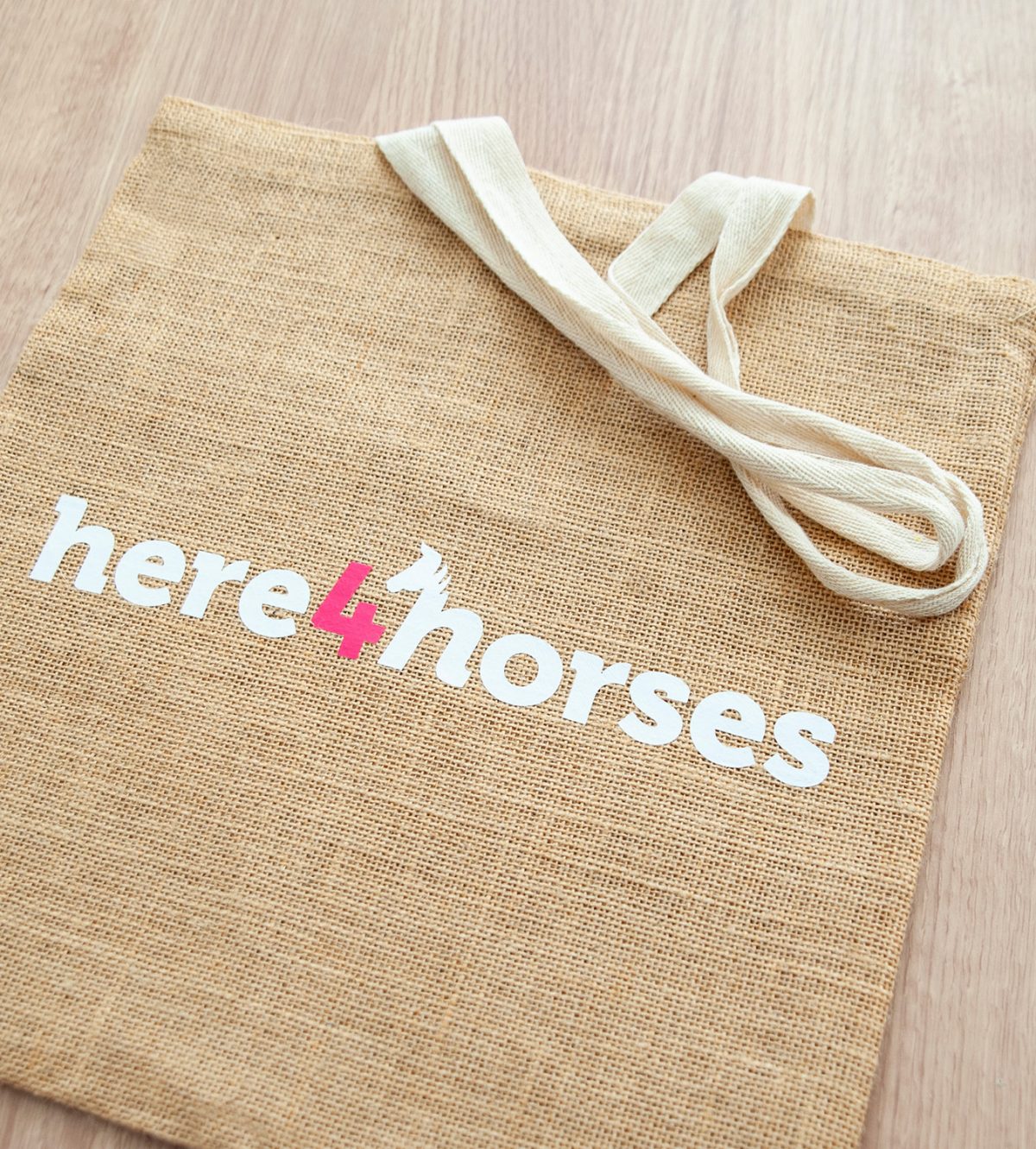 Hessian Tote Bag – Here4Horses